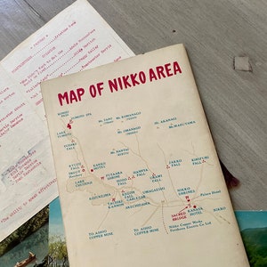 Vintage 1950s Nikko, Japan Travel Lot/guide in Nikko by Masao Tesuka ...