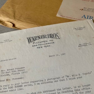 1960s Warner Bros. Wile E. Coyote & Road Runner Promotion Photos 1967 ...