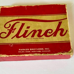 Vintage Flinch Game, Original Box, 150 Cards/vintage Card Game/numbers ...