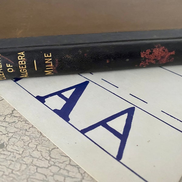 Antique Algebra Book - Etsy