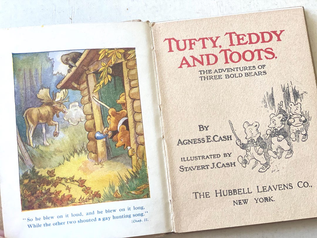Rare Antique Children's Book: Tufty, Teddy, and Toots - Circa 1910s - Etsy