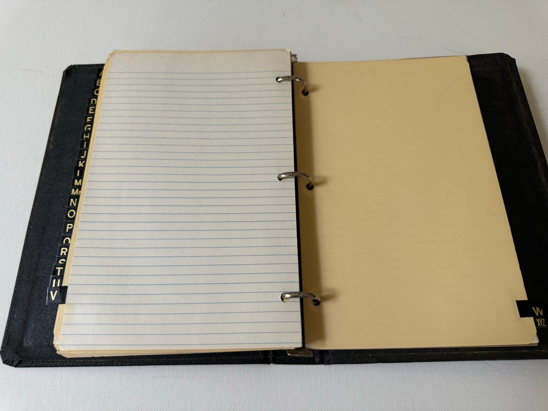 Vintage Government Binder Notebook 10x 7.25 With Vintage Notebook Paper ...