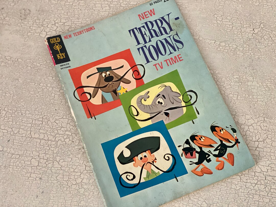 1960s New Terry Toons TV Time No. 1/october 1, 1962/vintage Comic Book ...