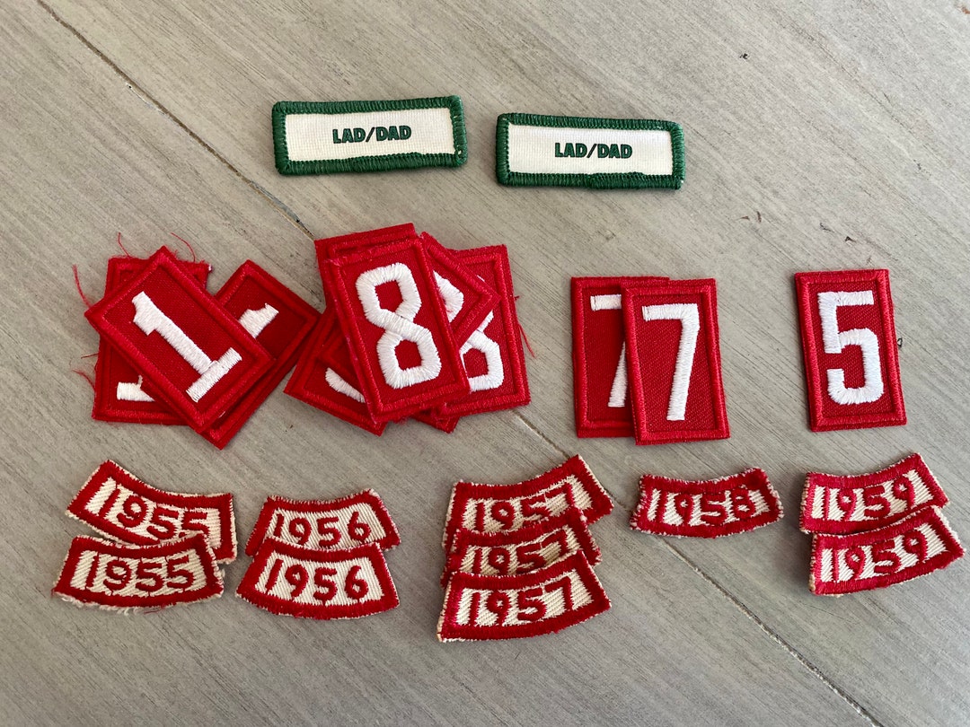 Vintage Boy Scout #8 Patches/scout Pack Numbers/dad and Lad Patches ...