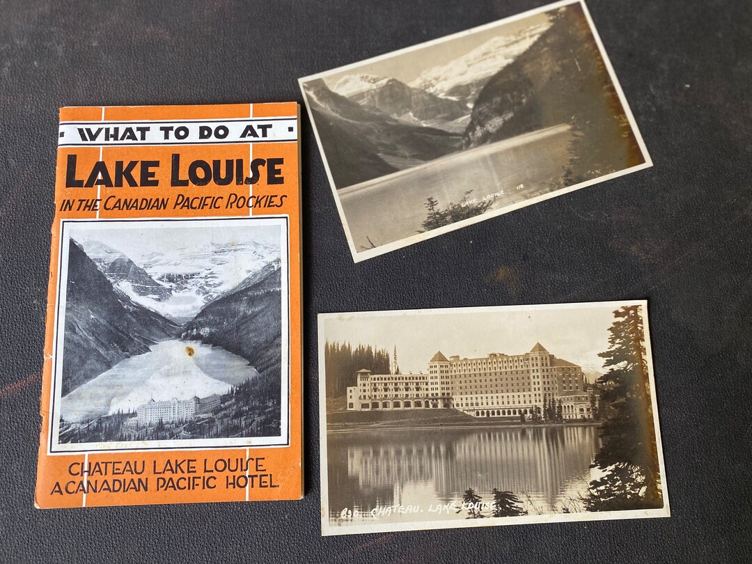 1920s Lake Louse, Canadian Pacific Rockies Ephemera Lot/rare What to Do ...