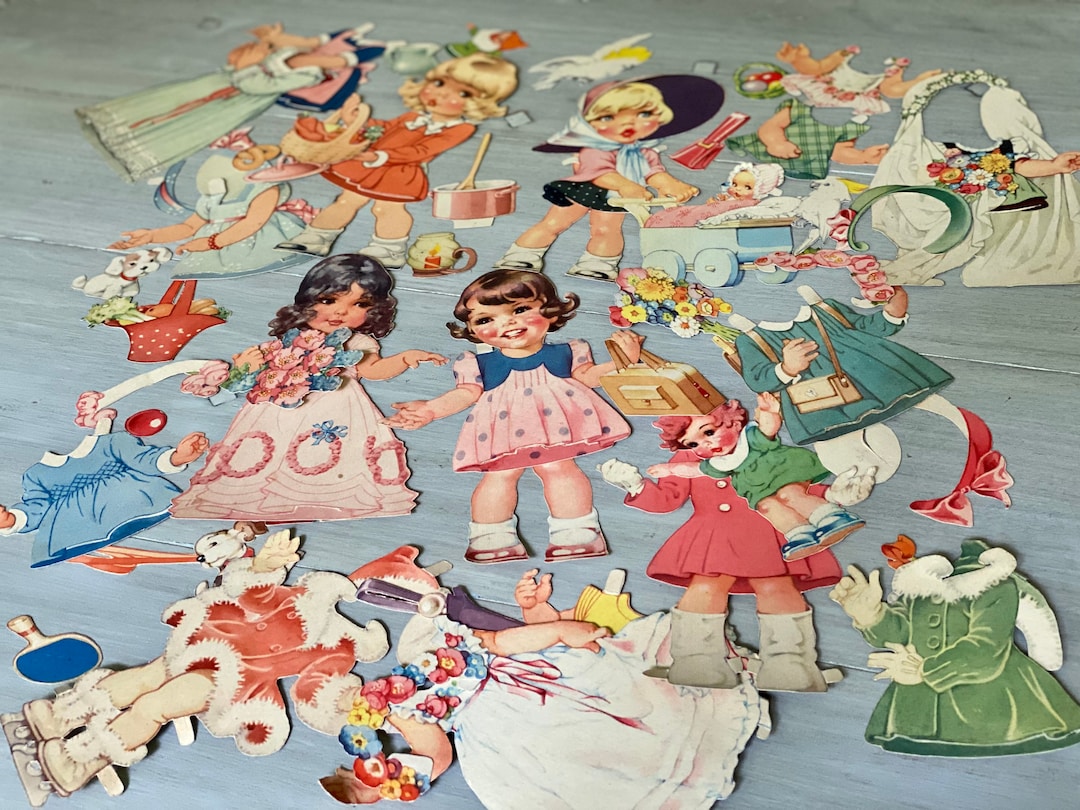 RARE Vintage Paper Doll Collection/originals/vintage Paper - Etsy