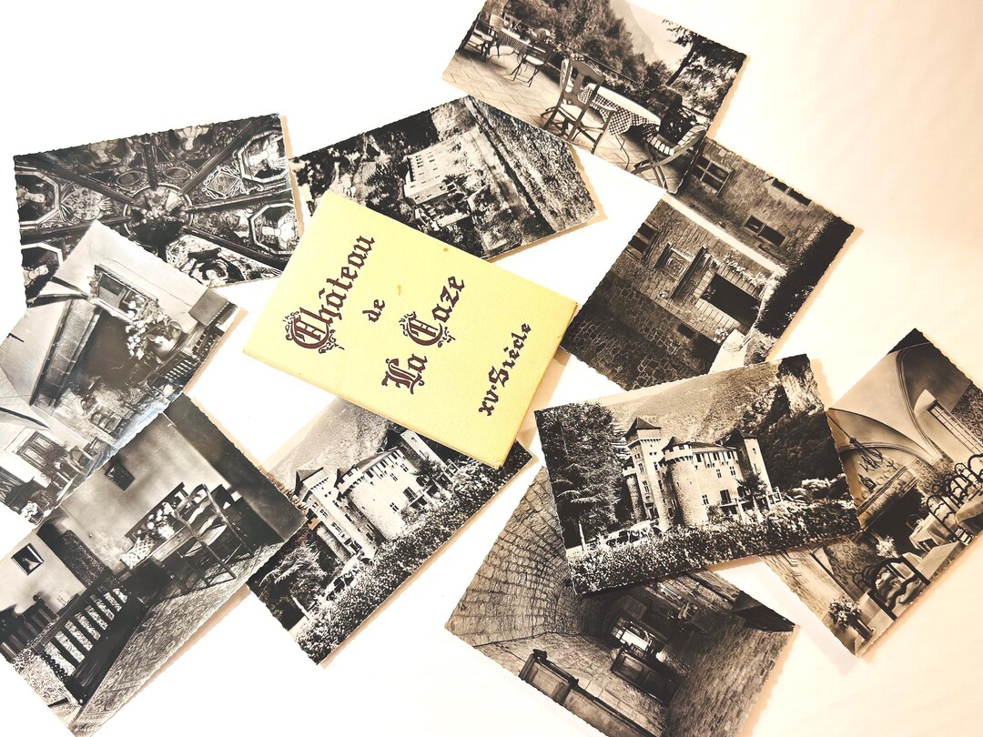Vintage Chateau De La Caze Post Cards Folder- G. Charles Edition: Set ...