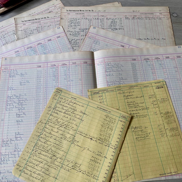 Antique Ledger Paper - Etsy