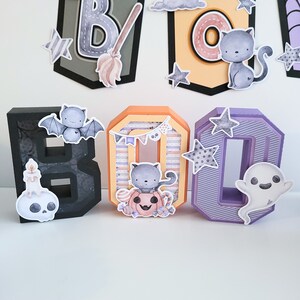 Halloween 3D Letters Halloween 3D Number Party Decorations - Etsy