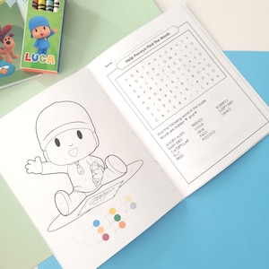 Pocoyo Coloring Book, Pocoyo Party Decorations, Pocoyo Activities for ...