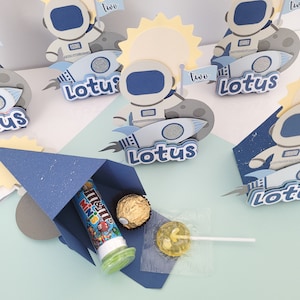 Space Favor Boxes, Space Birthday Party Decorations, Space Candy Box ...