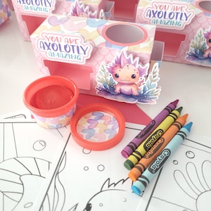 Axolotl Party Favor, Axolotl Party Decorations, Activities for Children ...