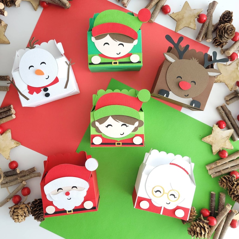 Christmas Favor Box - Etsy
