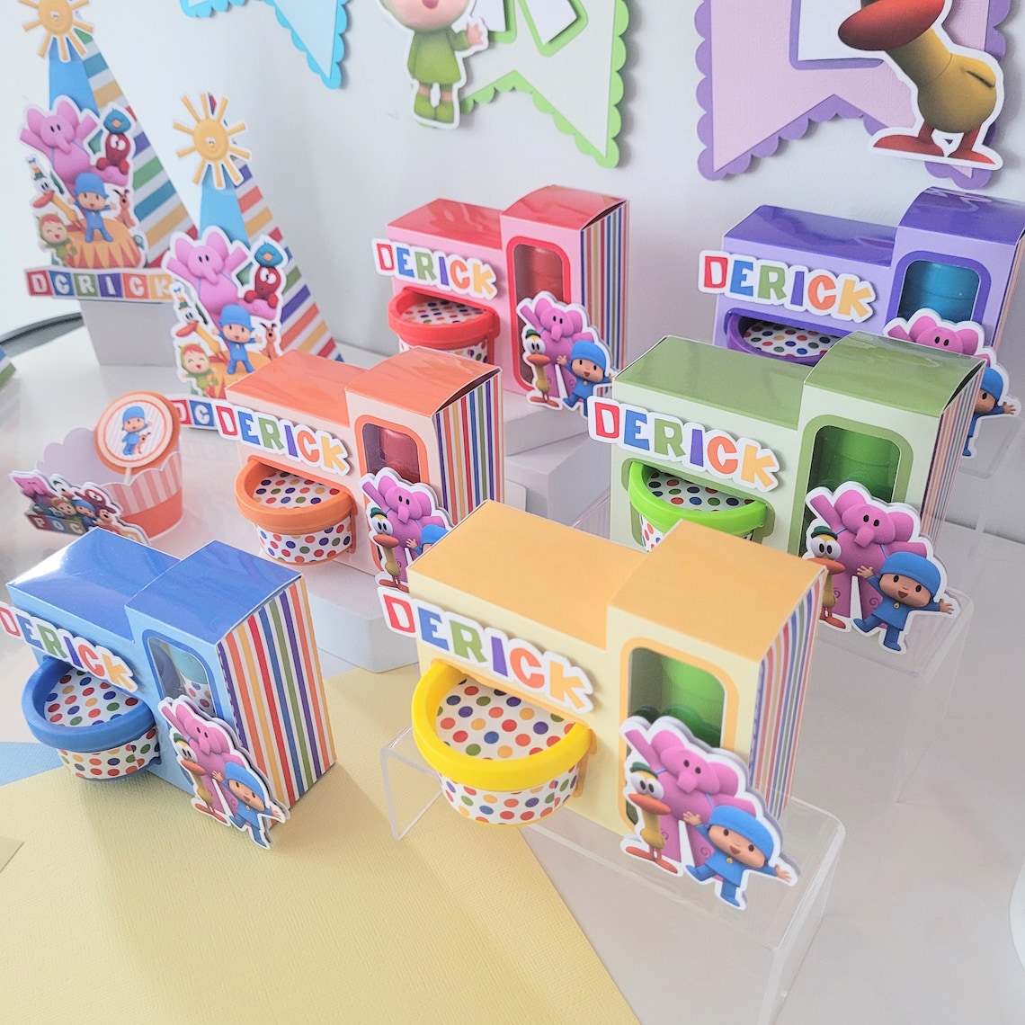 Personalized Pocoyo Birthday Party Favor Box: Handmade Activity Box - Etsy