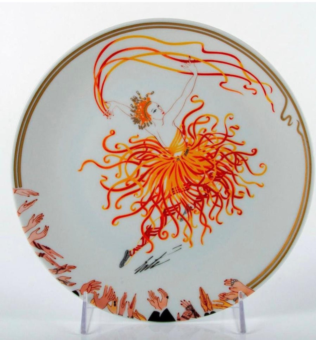 Original Vintage Erte Hibel Studio Collector Plate, ‘applause’ - Etsy