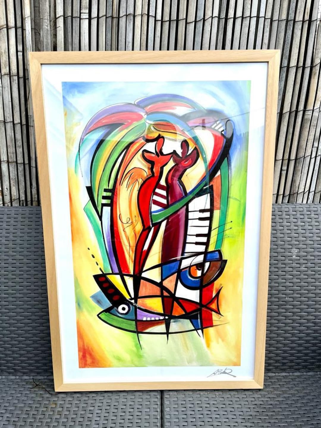 Original Hand Signed Seriolithograph Alfred Alexander Gockel ‘rhythm in ...