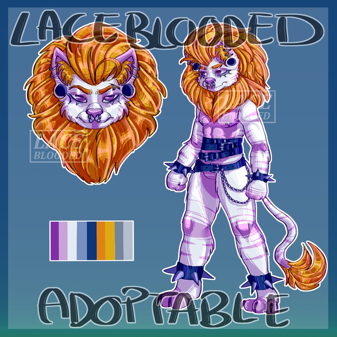 ADOPTABLE Anthro Lion Fursona - Etsy