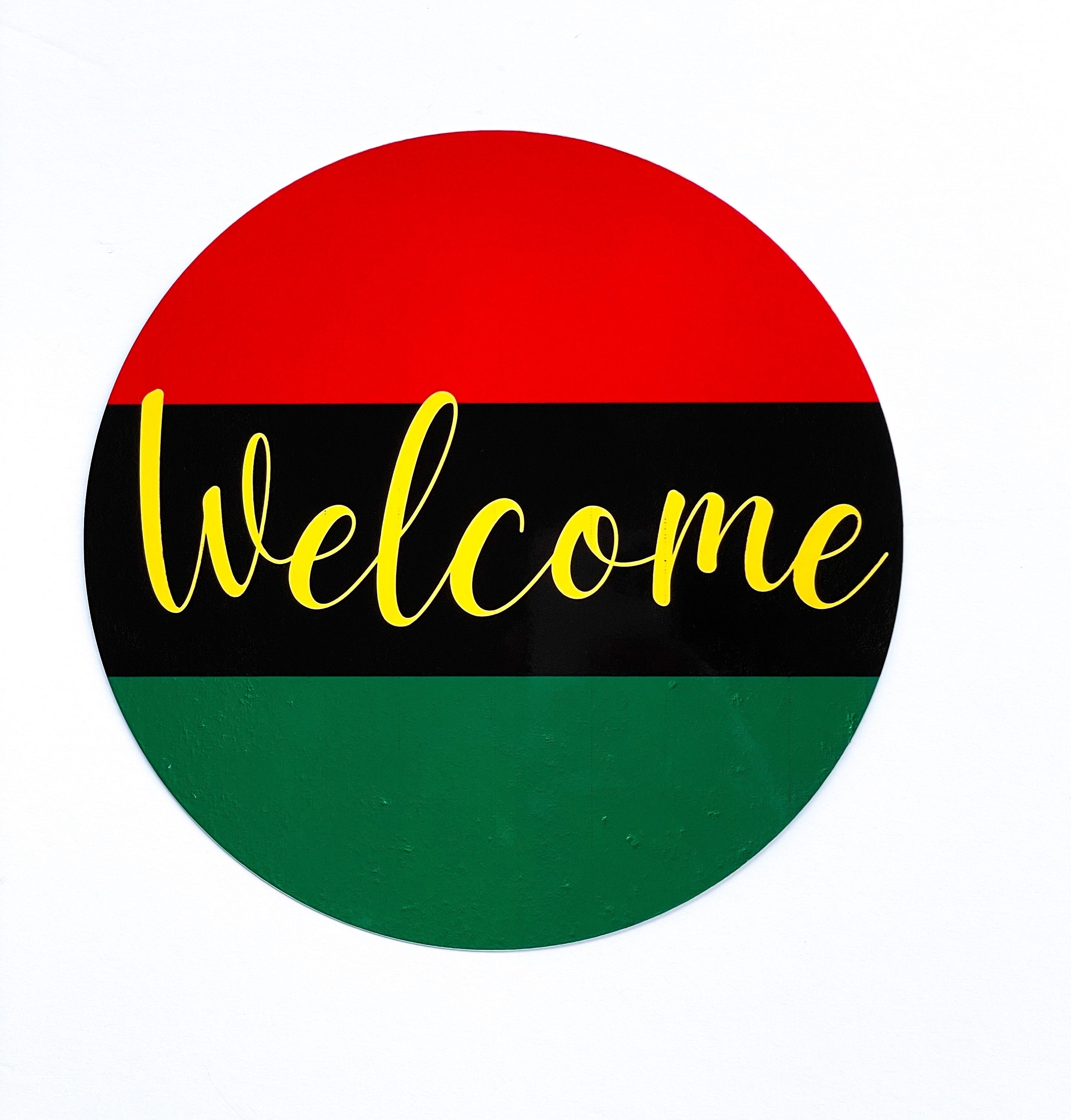 Welcome Wreath Sign, Black History Month African American Heritage ...