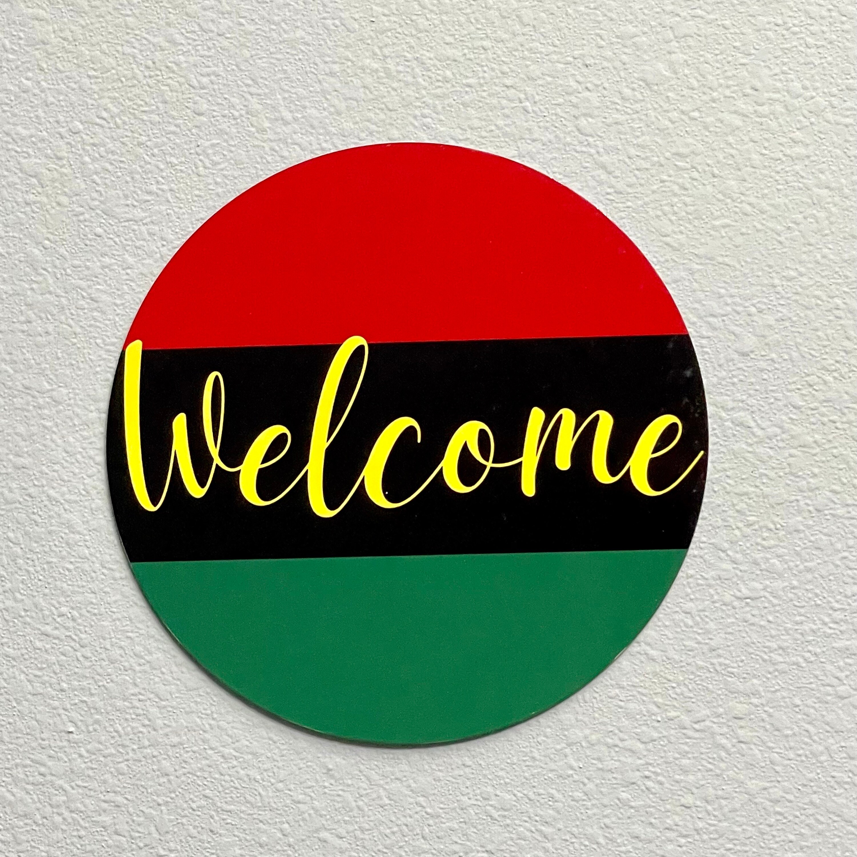 Welcome Wreath Sign, Black History Month African American Heritage ...