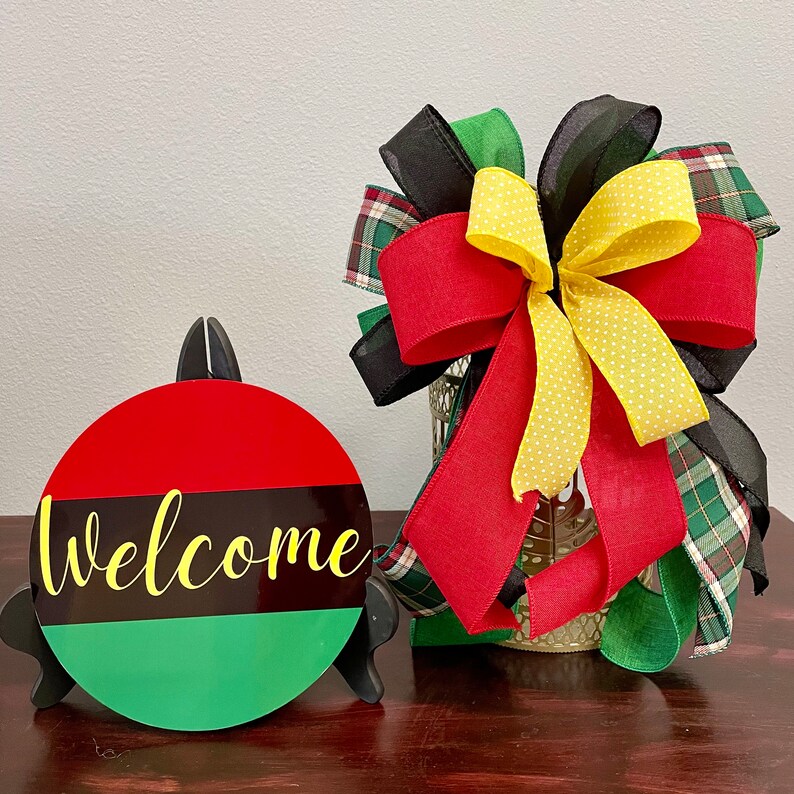 Welcome Wreath Sign, Black History Month African American Heritage ...