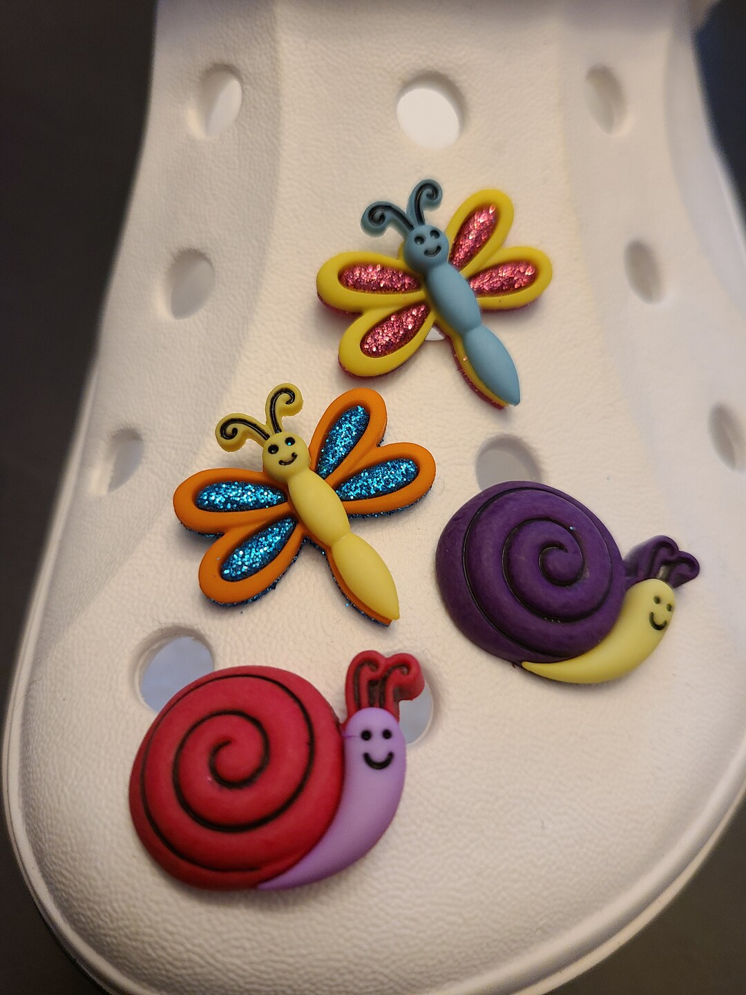 Croc Shoe Charms Dragonfly Snail Garden Spring - Etsy