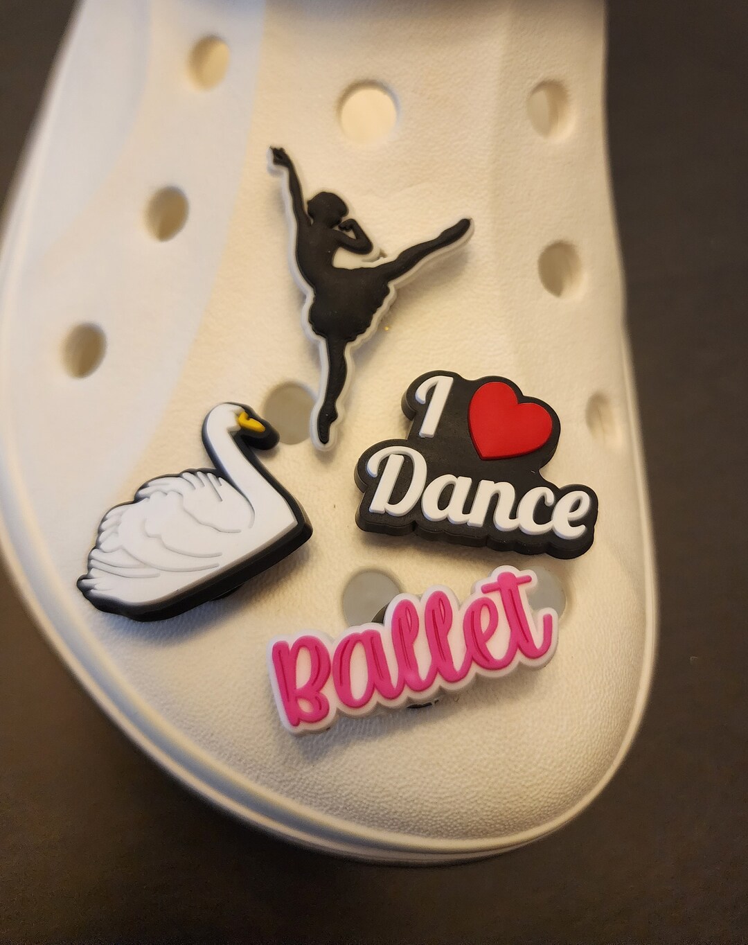 Croc Shoe Charms Ballet Ballerina Dance Recital Swan - Etsy