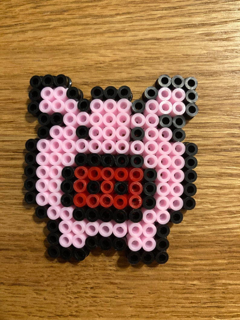 Perler Bead Pig - Etsy