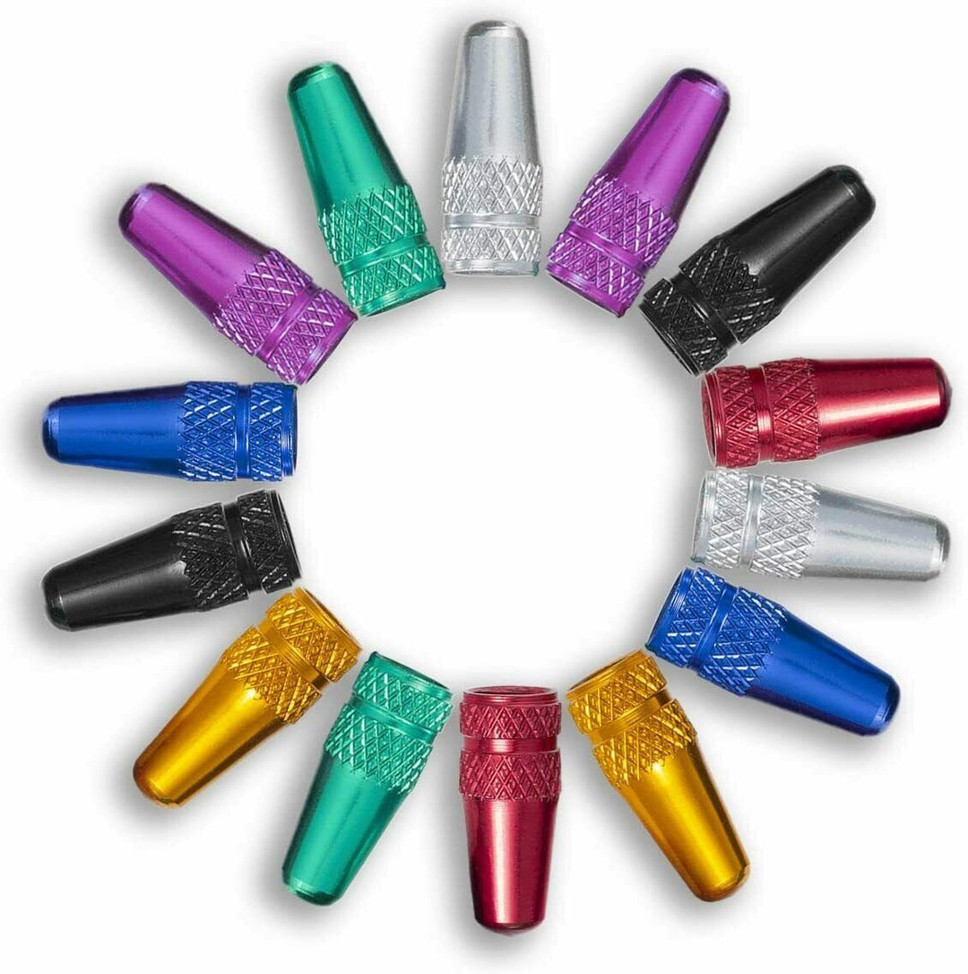 Presta French Small Size Valve Dust Caps Bike Cycle - Pearl Purple ...