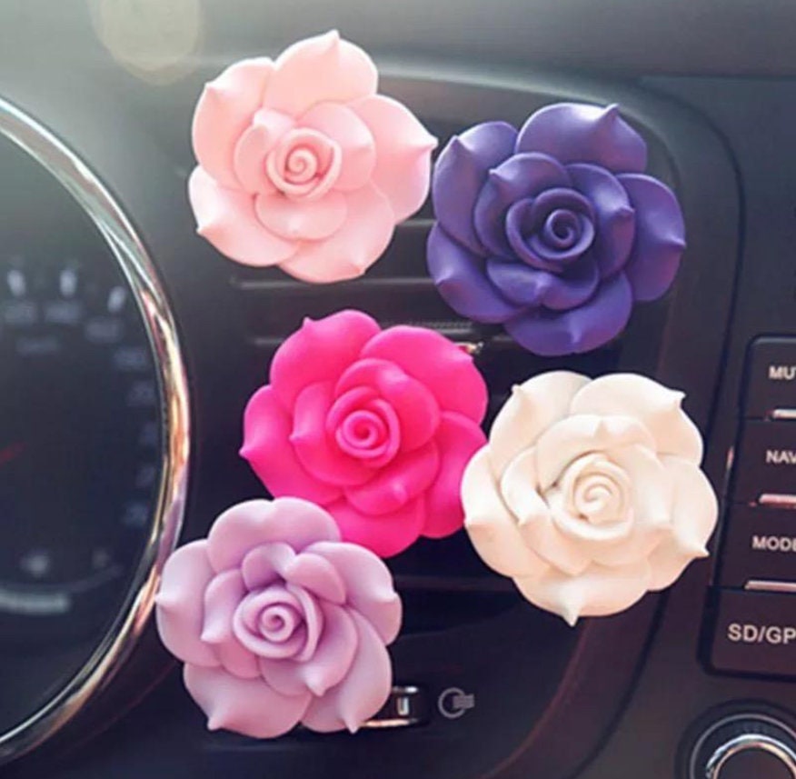 Rose Car Air Freshener Rose Car Diffuser Rose Vented Car - Etsy UK