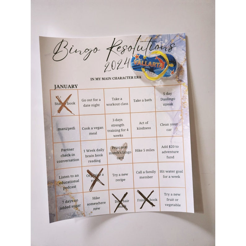 Bingo Resolutions 2024-*DIGITAL DOWNLOAD* 12 Month's of Bingo Cards ...