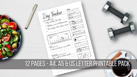 Habit Tracker Daily Tracker Weekly Tracker Visual - Etsy