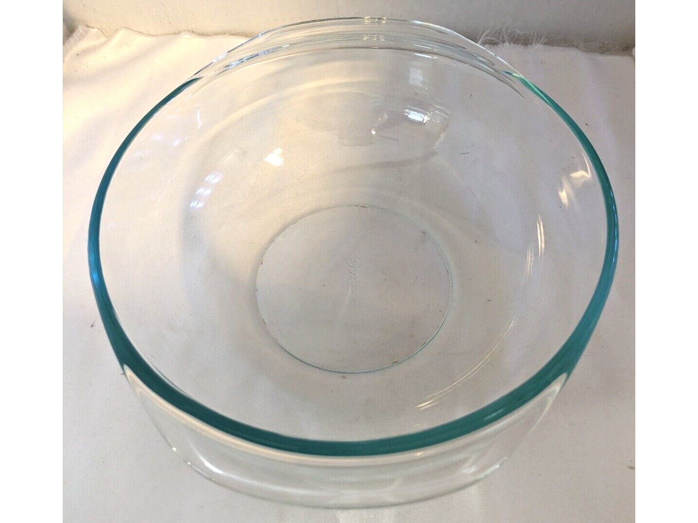 Vintage Pyrex Mixing Bowl Clear Glass 024 2QT Made in USA 8.5 1.9 Liter ...