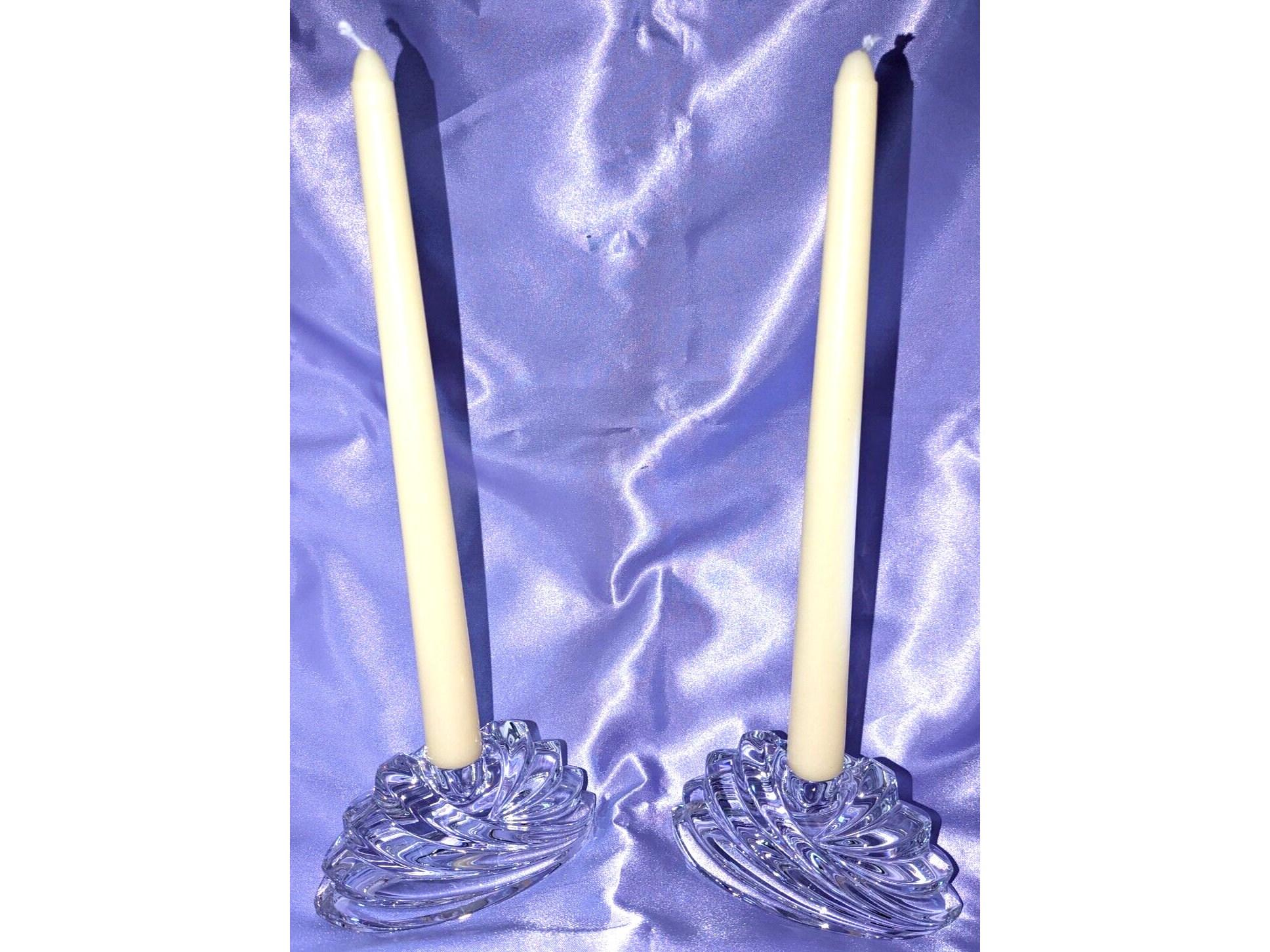 Gorham 24% Lead Crystal Art Deco Candlestick Holders Set of 2 - Etsy