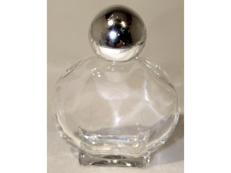 Clear Glass Holy Water Perfume Bottle Silver Top 2.5" - Etsy