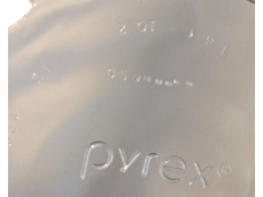 Vintage Pyrex Mixing Bowl Clear Glass 024 2QT Made in USA 8.5 1.9 Liter ...