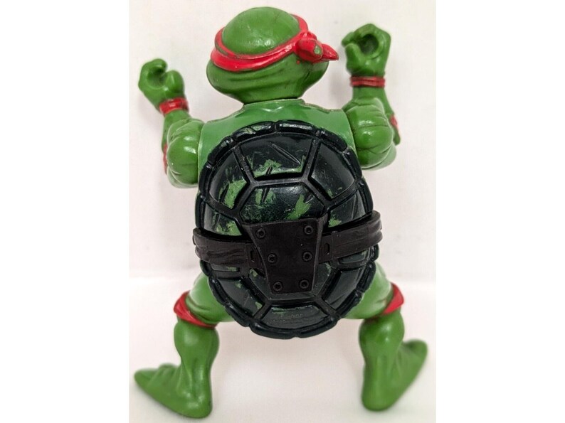 1988 Teenage Mutant Ninja Turtles TMNT Raphael Hard Head Vintage Figure ...
