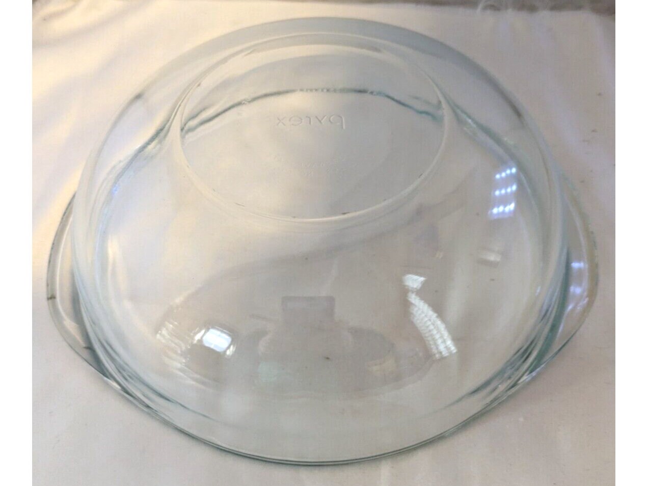 Vintage Pyrex Mixing Bowl Clear Glass 024 2QT Made in USA 8.5 1.9 Liter ...