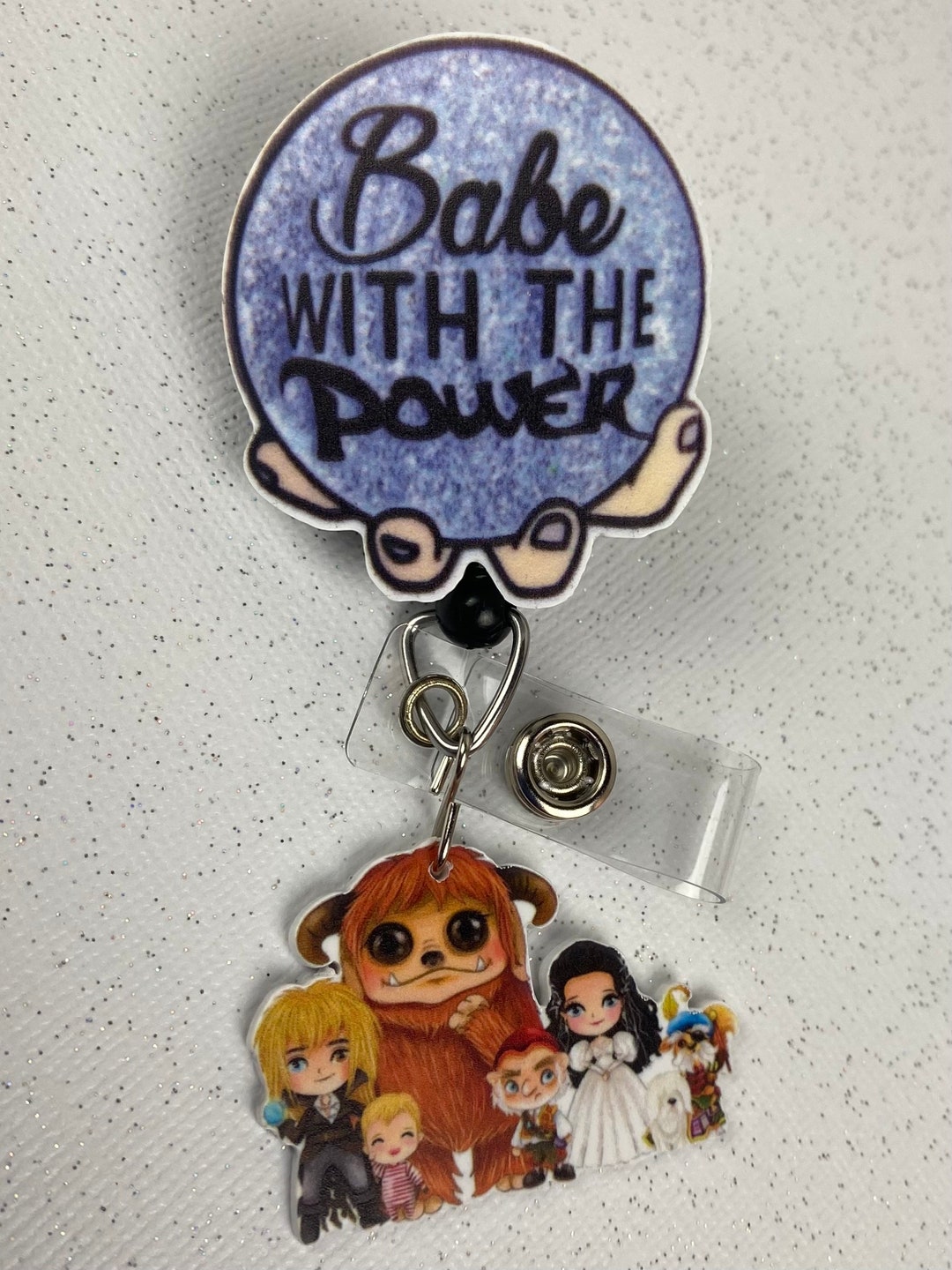 Cute Badge Reel, Ready to Ship, One of A Kind, Fantasy Badge Holder ...