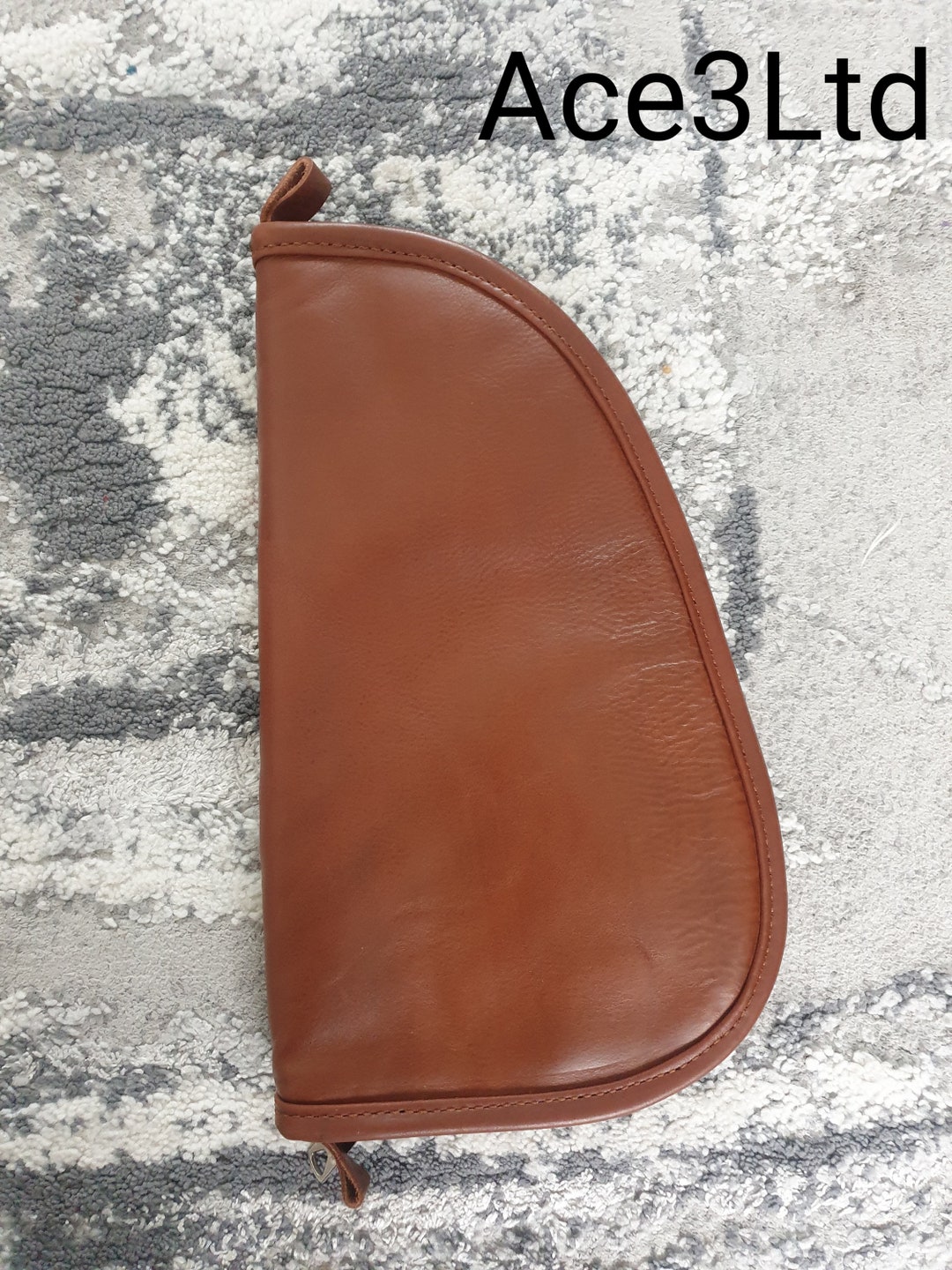 Genuine Real Leather Tan Pistol Rug Fleece Lined Case Cover - Etsy