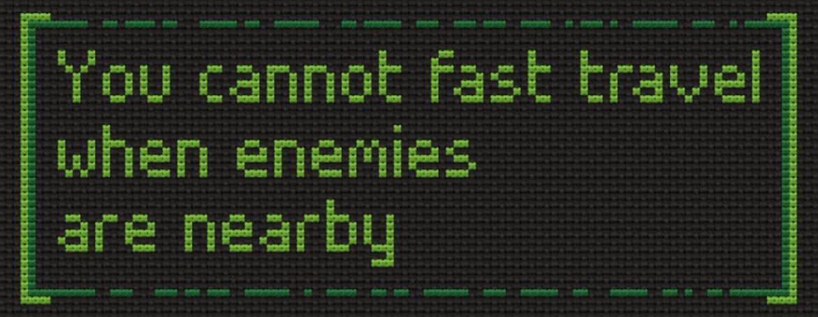 Fallout you Cannot Fast Travel Cross-stitch - Etsy