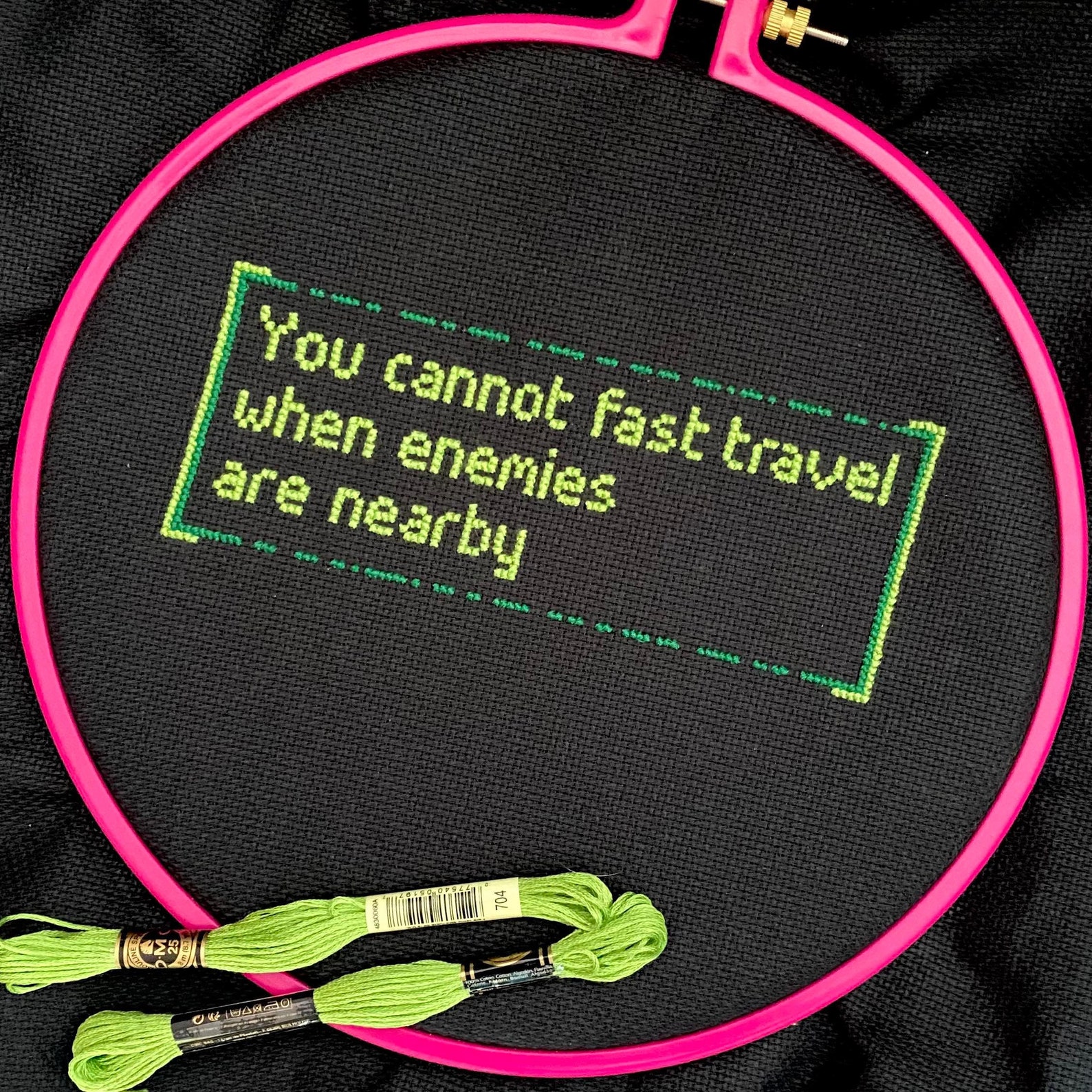 Fallout you Cannot Fast Travel Cross-stitch - Etsy