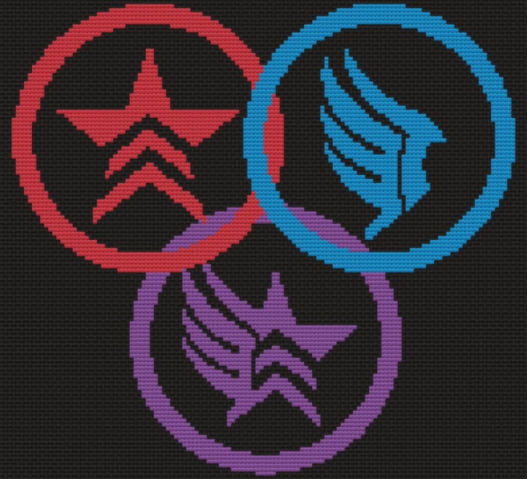 Mass Effect alignment Cross-stitch Template - Etsy
