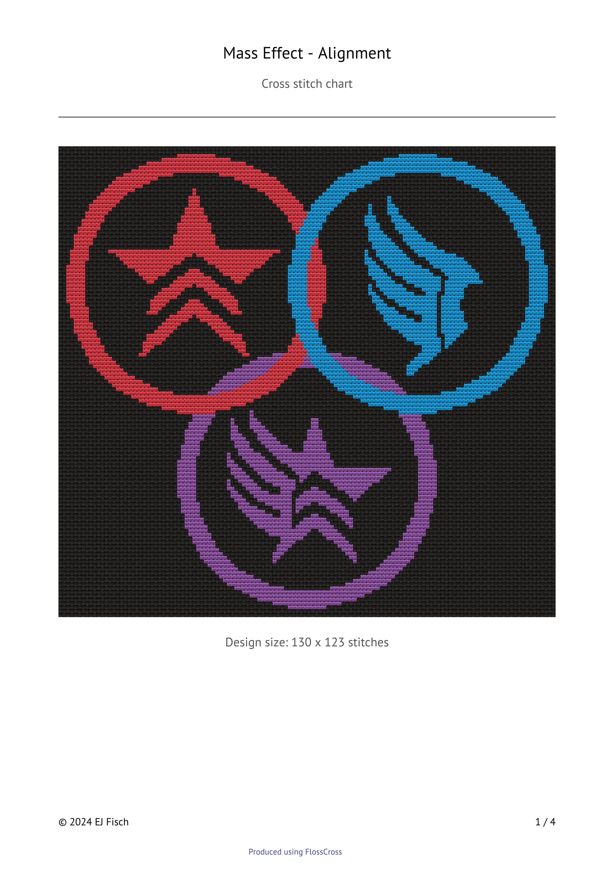 Mass Effect - "alignment" Cross-stitch Template - Etsy