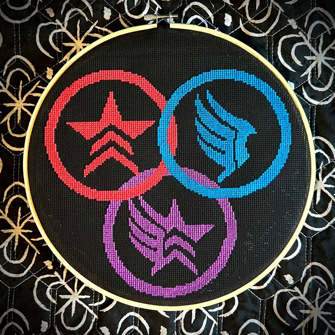 Mass Effect - "alignment" Finished Cross-stitch - Etsy