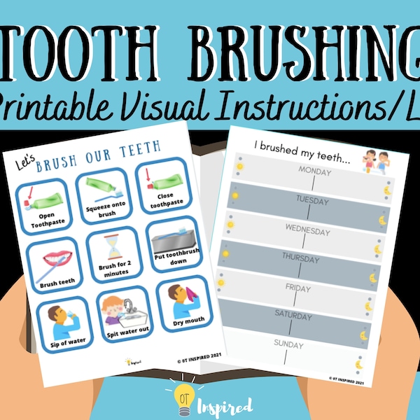 Brushing and Flossing Chart - Etsy