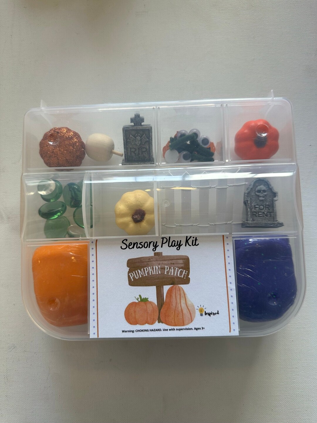 Halloween Pumpkin Patch Play Dough Kit/ Holiday Themed Sensory - Etsy