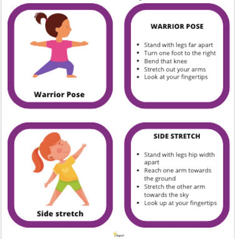 Movement Break Cards for Kids: Printable Cards With Exercises and ...