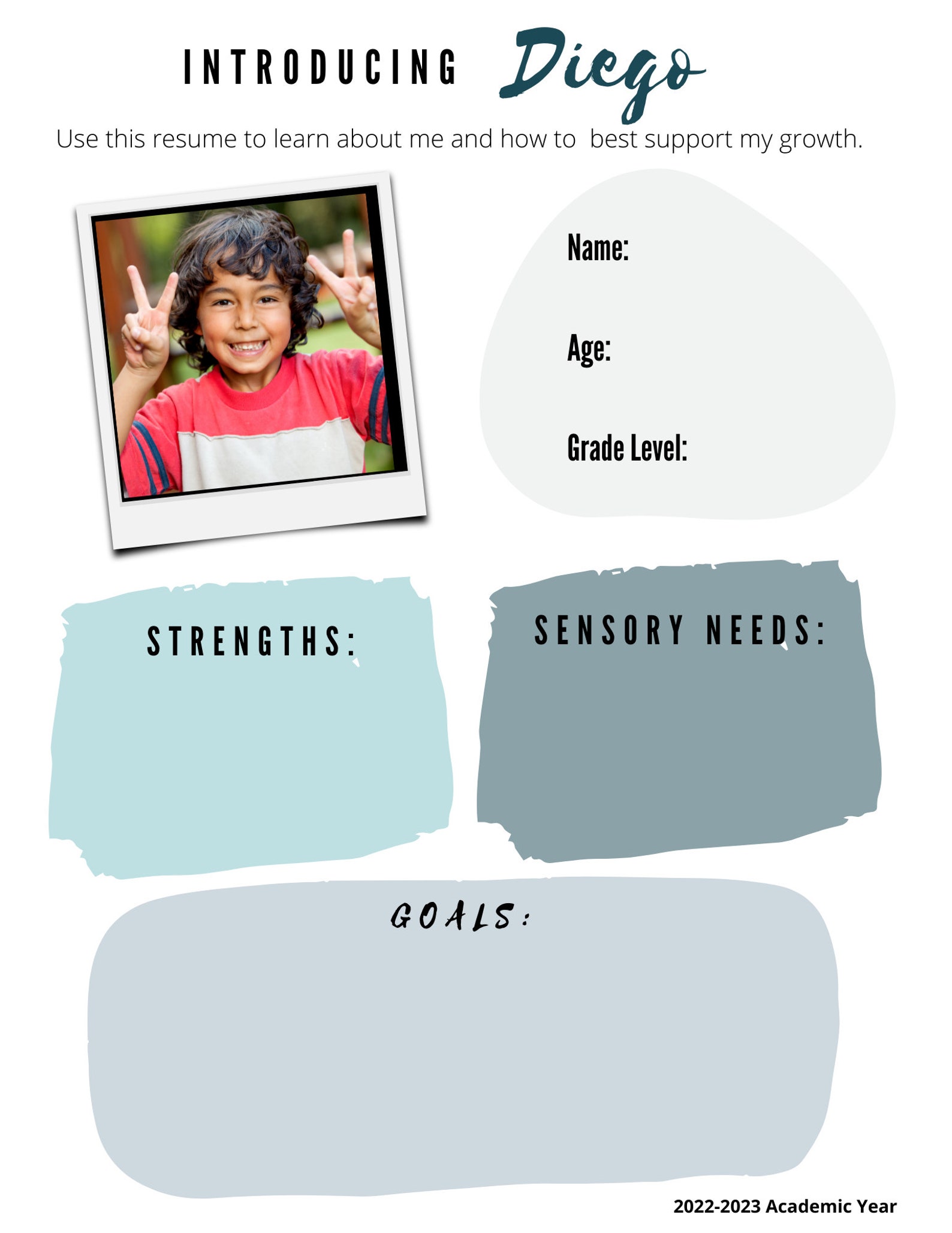 All About Me: Personalized IEP Worksheet - Etsy