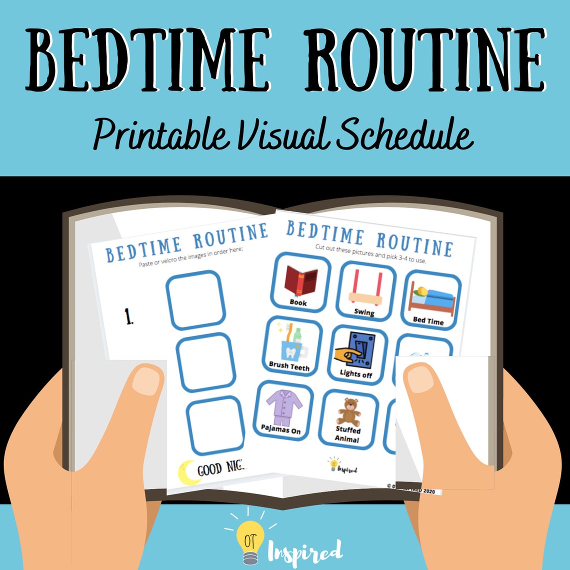 Self Care BUNDLE of Printable Visual Schedules for Asd/adhd/special ...