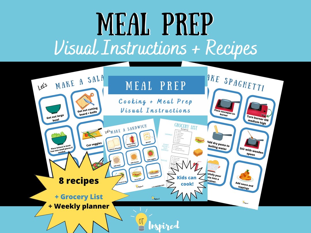 Cook Book: Step-by-step Cooking Instructions for Sped/asd/adhd/young ...
